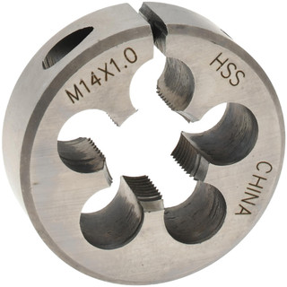 Value Collection Round Die: M14x1, High Speed Steel Adjustable, Right ...