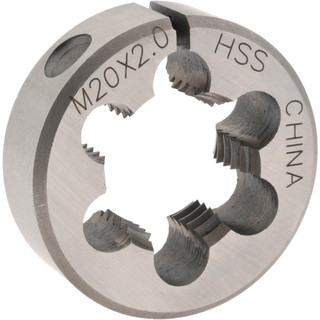 Value Collection Round Die: M20x2, High Speed Steel Adjustable, Right ...