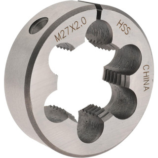Value Collection Round Die: M27x2, 2" OD, High Speed Steel Adjustable ...