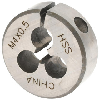 Value Collection Round Die: M4x0.5, 1" OD, High Speed Steel Adjustable ...