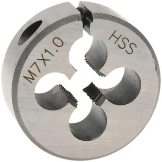 Value Collection Round Die: M7x1, 1" OD, High Speed Steel Adjustable ...