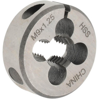 Value Collection Round Die: M9x1.25, 1" OD, High Speed Steel Adjustable ...