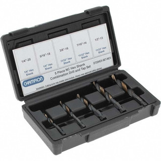 Value Collection 1/4-20 to 1/2-13 UNC, High Speed Steel Combination ...