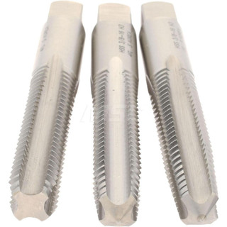 Hertel Tap Set: 3/8-16 UNC, 4 Flute, High Speed Steel, Bright Finish 2 ...