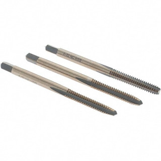 Precise Tap Set: #6-32 UNC, 3 Flute, Bottoming Plug & Taper, High Speed ...