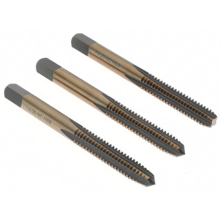 Precise Tap Set: 1/4-20 UNC, 4 Flute, Bottoming Plug & Taper, High ...
