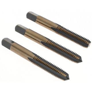 Precise Tap Set: 3/8-16 UNC, 4 Flute, Bottoming Plug & Taper, High ...