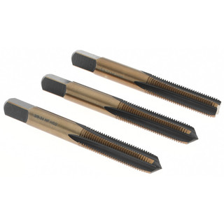 Precise Tap Set: 3/8-24 UNF, 4 Flute, Bottoming Plug & Taper, High ...
