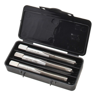 Value Collection Tap Set: 3/8-16 UNC, 4 Flute, High Speed Steel, Bright ...