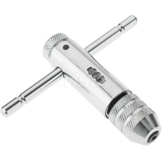 IRWIN #0 to 1/4" Tap Capacity, T Handle Tap Wrench 4" OAL, Ratcheting ...