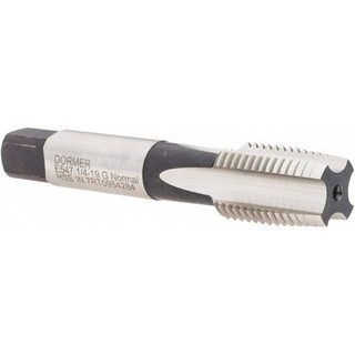 Dormer Pramet British Standard Pipe Tap: 1/4-19 G(BSP), Taper Chamfer ...