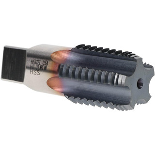 Hertel 1 - 11-1/2 NPT, 5 Flutes, TiCN Coated, High Speed Steel ...
