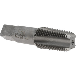 IRWIN HANSON Standard Pipe Tap: 1/2-14, NPT, Taper, 4 Flutes, Carbon ...