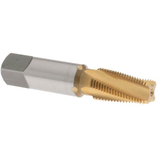 OSG Standard Pipe Tap: 1/8-27, NPT, 4 Flutes, Vanadium High Speed Steel ...