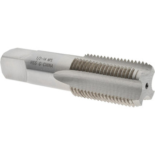 Value Collection Standard Pipe Tap: 1/2-14, NPS, 4 Flutes, High Speed ...