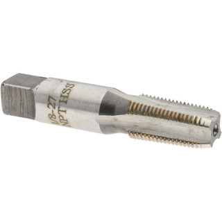 Value Collection Standard Pipe Tap: 1/8-27, NPT, 4 Flutes, High Speed ...