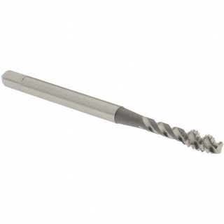 OSG Spiral Flute Tap: #6-32 UNC, 3 Flutes, Modified Bottoming, Vanadium ...