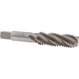 Value Collection Spiral Flute Tap: 5/8-11 UNC, 4 Flutes, Bottoming, 3B ...