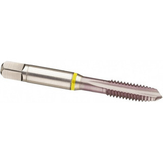 Guhring Spiral Point Tap: 7/16-14, UNC, 3 Flutes, Plug, 2B, Cobalt, MolyGlide Finish 3.157" OAL ...