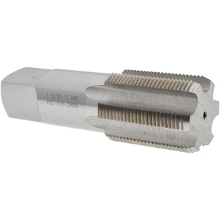 Value Collection Straight Flute Tap: 1-9/16-12 UNS, 6 Flutes, Bottoming ...