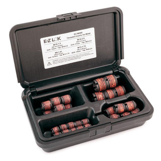 E-Z LOK Thread Repair Kit: Self-Locking 33 Pc, Carbon Steel Insert EZ ...