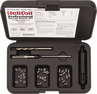 HeliCoil Thread Repair Kit: 10-32 Threaded Insert 0.285" Insert Length ...