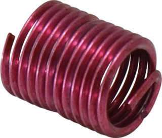 Recoil Screw-Locking Insert: Stainless Steel, 1/4-28 UNF, 2D 0.5" OAL ...