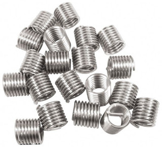 Recoil Screw-Locking Insert: Stainless Steel, 3/8-24 UNF, 1-1/2D 0.562 ...