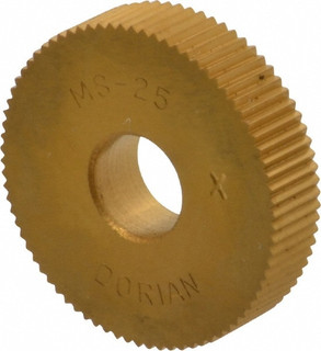 Dorian Tool Standard Knurl Wheel: 1" Dia, 90 ° Tooth Angle, 25 TPI ...
