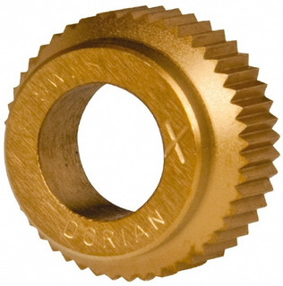 Dorian Tool Standard Knurl Wheel: 1/2" Dia, 90 ° Tooth Angle, 30 TPI ...