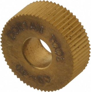 Dorian Tool Standard Knurl Wheel: 1/2" Dia, 90 ° Tooth Angle, 40 TPI ...