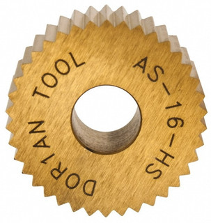 Dorian Tool Standard Knurl Wheel: 3/4" Dia, 90 ° Tooth Angle, 16 TPI ...
