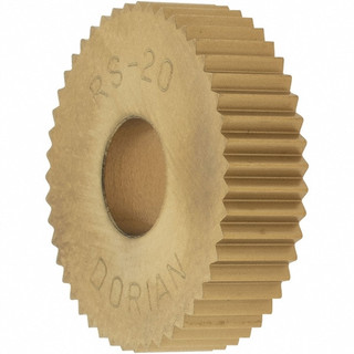 Dorian Tool Standard Knurl Wheel: 3/4" Dia, 90 ° Tooth Angle, 20 TPI ...