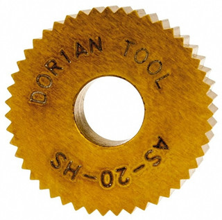 Dorian Tool Standard Knurl Wheel: 3/4" Dia, 90 ° Tooth Angle, 20 TPI ...