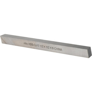 Value Collection Tool Bit Blank: 1/2" Wide, 1/2" High, 6" OAL, M35 ...