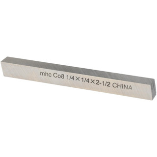 Value Collection Tool Bit Blank: 1/4" Wide, 1/4" High, 2-1/2" OAL, M42 ...