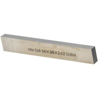 Value Collection Tool Bit Blank: 1/4" Wide, 3/8" High, 2-1/2" OAL, M35 ...