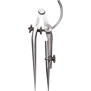 Starrett 6 Inch Leg, Spring Joint, Steel, Polished, Divider 8 Inch Max ...