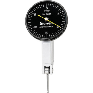 Starrett Test Indicator Kit: 7 Pc, 0.01" Measuring Range, 1-3/8" Dial ...