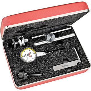 Starrett Test Indicator Kit: 7 Pc, 0.03" Measuring Range, 1-3/8" Dial ...