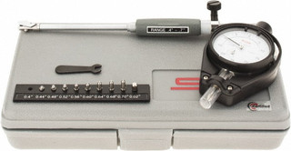 SPI Dial Bore Gage: 0.4 to 0.7" Dia, 4" Probe Depth 9 Anvil, 0.000600 ...