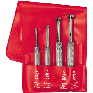 Starrett 1/8 to 1/2 Inch Measurement, Small Hole Gage Set 2-13/16, 3-1/ ...