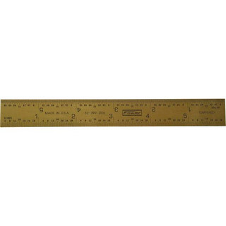 Fowler Steel Rule: 6" OAL, English & Metric Graduation, Rigid, 1/2" OAW ...