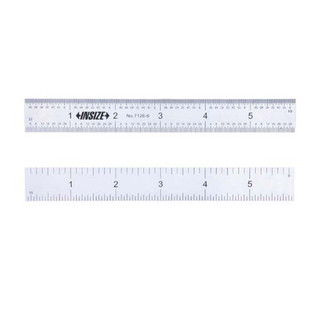 Insize Steel Rule: 4R Graduation, Rigid, 63/64" OAW Silver, Non-Glare ...