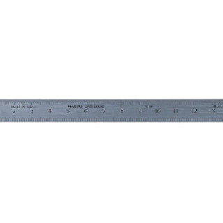 PEC Tools Steel Rule: Metric Graduation, Flexible, 1/2" OAW Silver ...