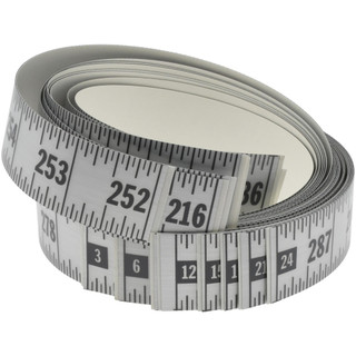Made in USA 24 Ft. Long x 1 Inch Wide, 1/16 Inch Graduation, Silver ...