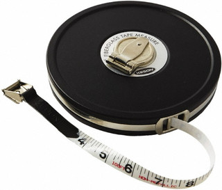 Keson Tape Measure: 100 ft. Long, 1/2" Width 1/8" Graduation, F31 ...
