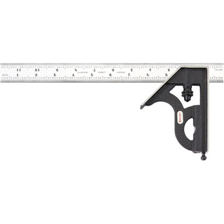 Starrett 2 Piece, 12" Combination Square Set 1/100, 1/32, 1/50 & 1/64 ...