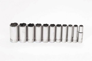 Williams Industrial Tools 11 pc 1/2" Drive 6-Point SAE Deep Socket Set ...