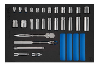 Williams Industrial Tools 28 pc 3/8 Drive 12-Point SAE Shallow & Deep ...